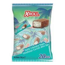 Xroll 250 gr Poşet Beyaz Kara Çikolata Bar Fiyatları